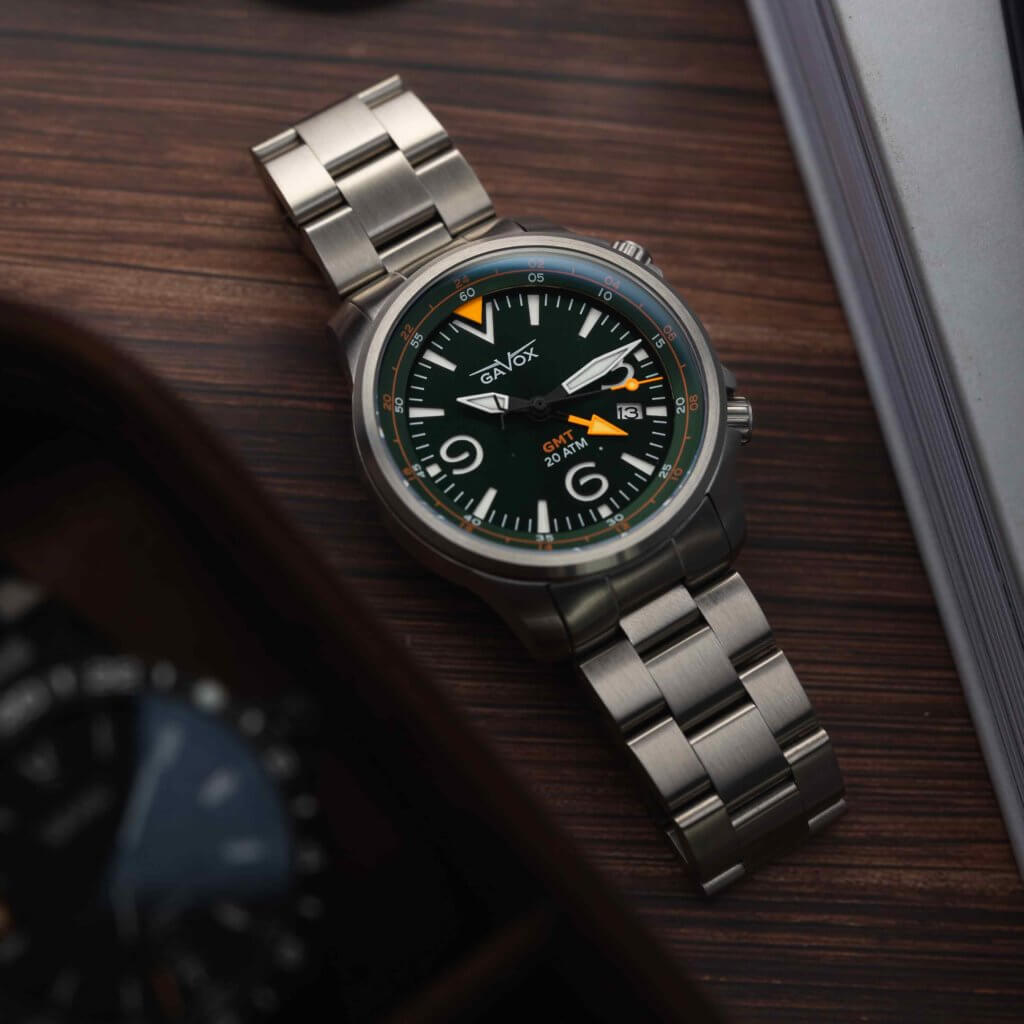 Gavox Avidiver ll GMT British Green – Gavox : Pilot, Marine, Diver ...